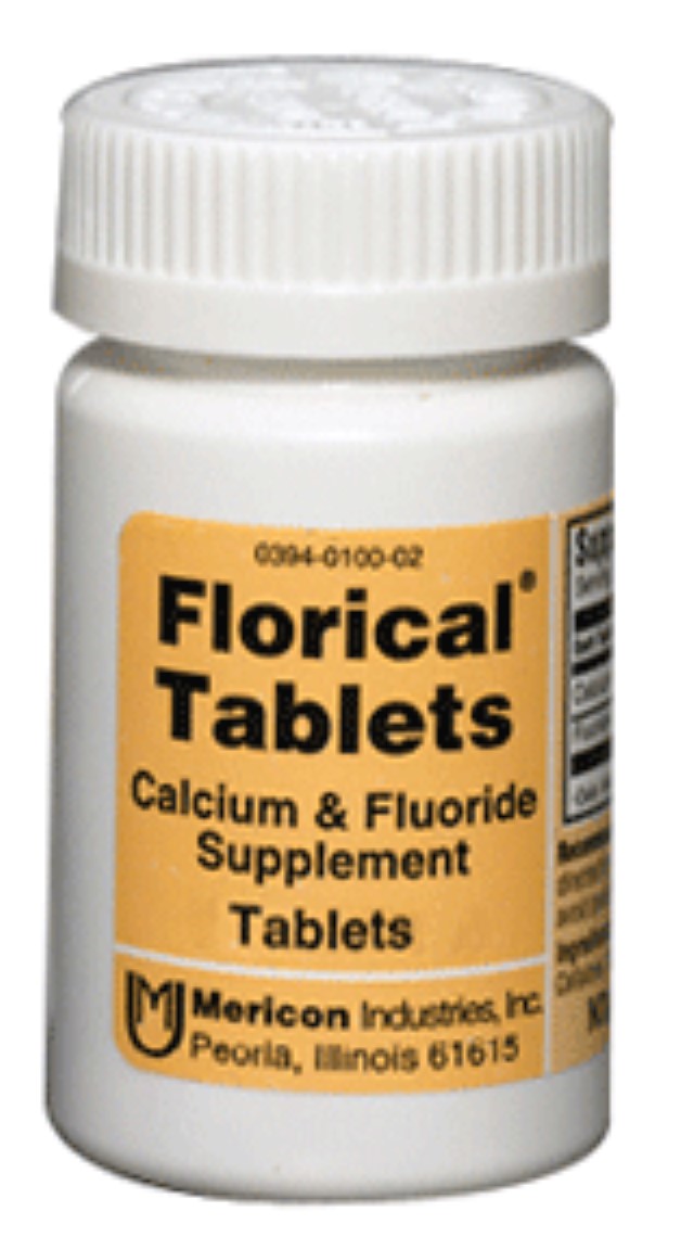 Florical Calcium and Fluoride Supplements Tablets 500 ea ...