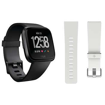 Fitbit Versa Bundle, Black — ExclusiveBuys.net
